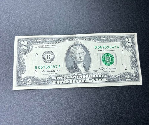2 Dollar Bill 1776 Series 2009 Real Money | eBay