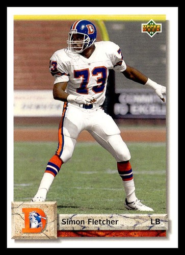1992 Upper Deck #227 Simon Fletcher Denver Broncos Football Card | eBay