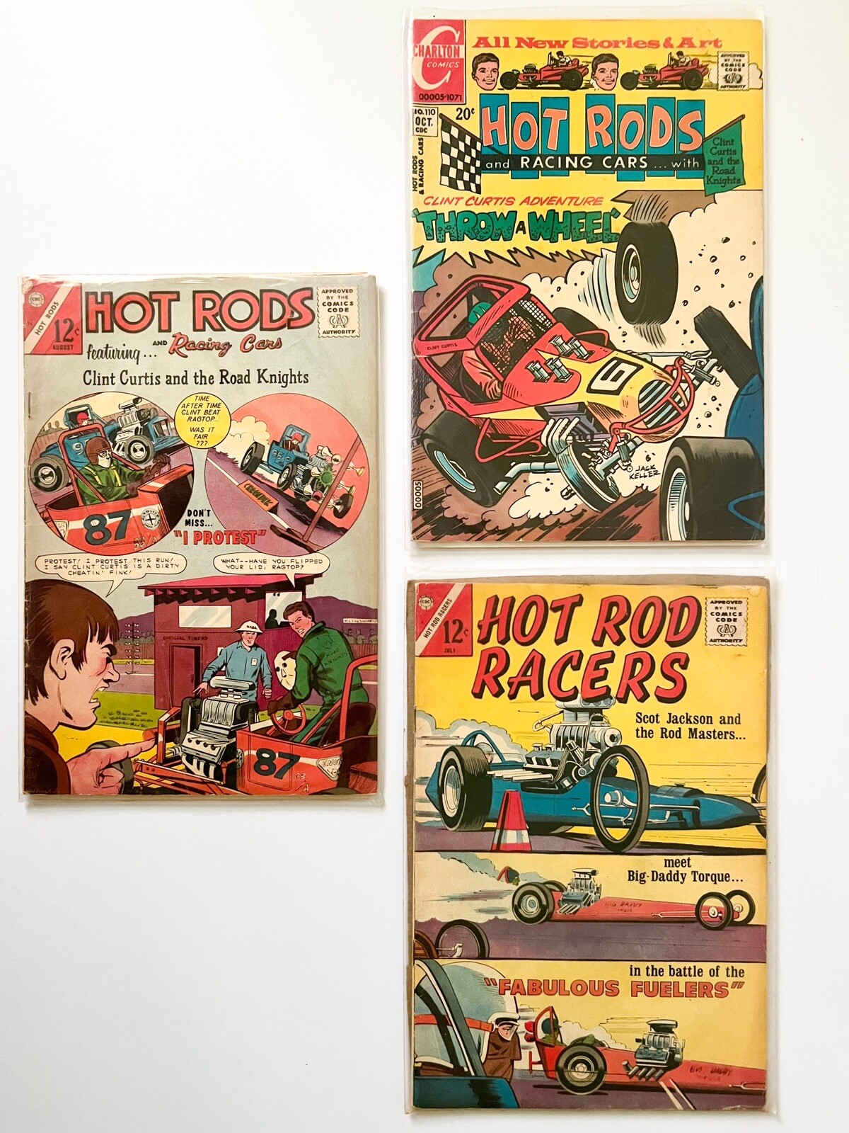 Vintage CHARLTON Comics HOT RODS RACERS & RACING CARS Lot Of 3 #4 ...