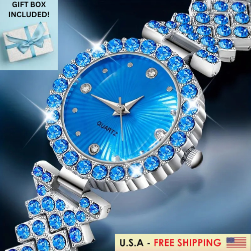 Womens Ladies Fashion Dress Stainless Steel Waterproof Quartz Analog ...