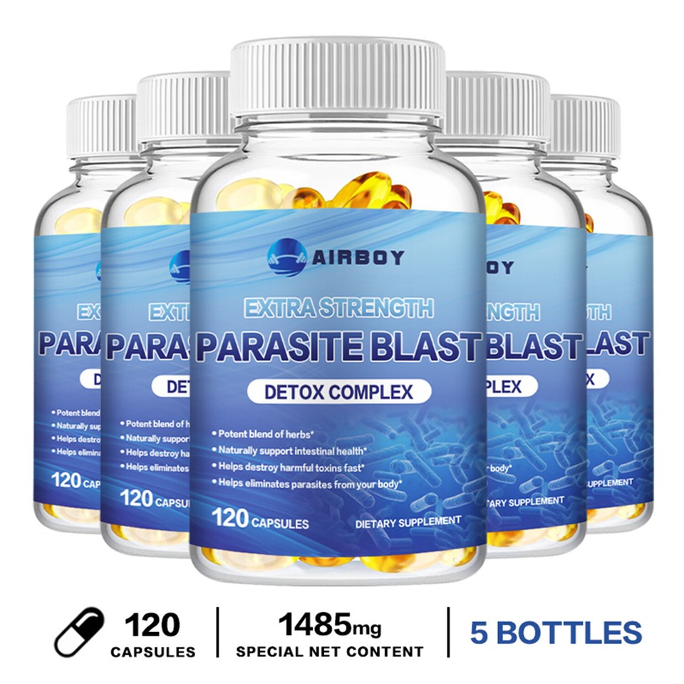 120pcs Parasite Blast Detox Complex - Anti-Parasite Support Cleanse ...