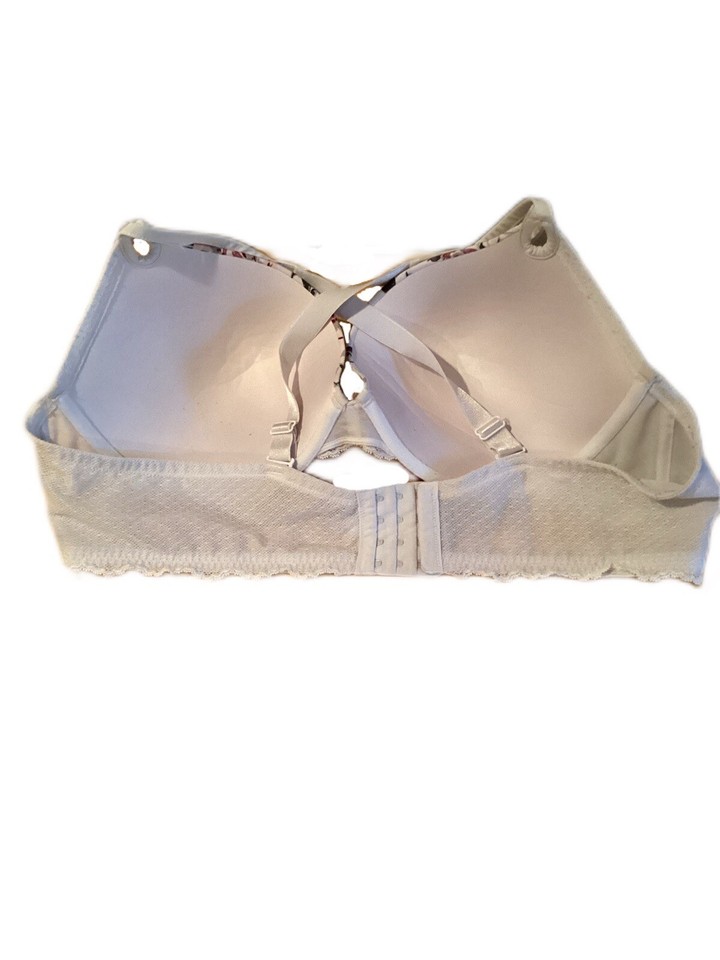 Torrid Plunge Push Up Placed Print Straight Back White Floral Bra Us ...