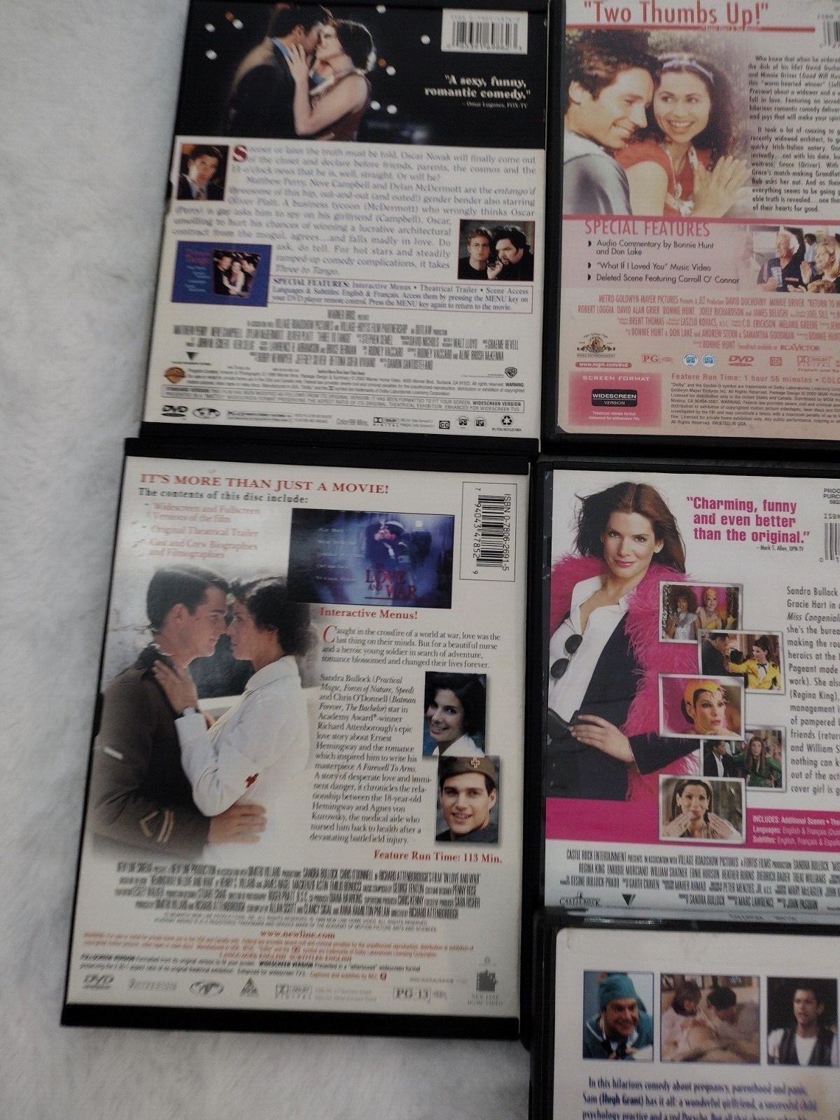 7 DVD movie lot Romantic Comedy Funny DVD Chick Flick movie night lot ...