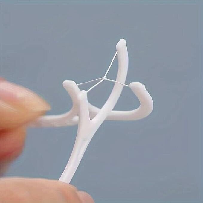 150 pcs Dental Floss Sticks Interdental Tooth Harps Teeth Picks Oral ...
