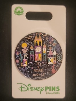 Disney It's a Small World Cowboy & Indian Girl Children Round Pin | eBay