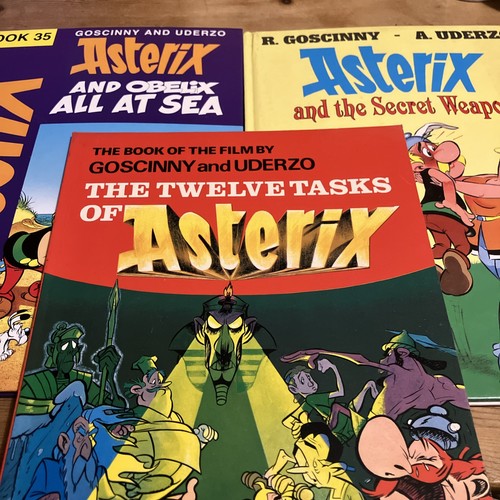 Asterix Vintage Books Bundle X 3. Goscinny Uderzo Paperbacks q 70/80s ...