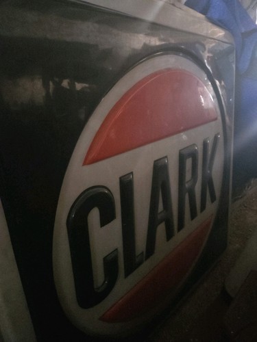 ŔARE antique Gas Station sign Clark Oil and the only one around. | eBay