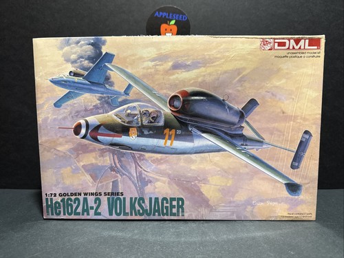 DML Golden Wings Series He162A-2 Volksjager 1/72 Scale Model Kit #5001 ...