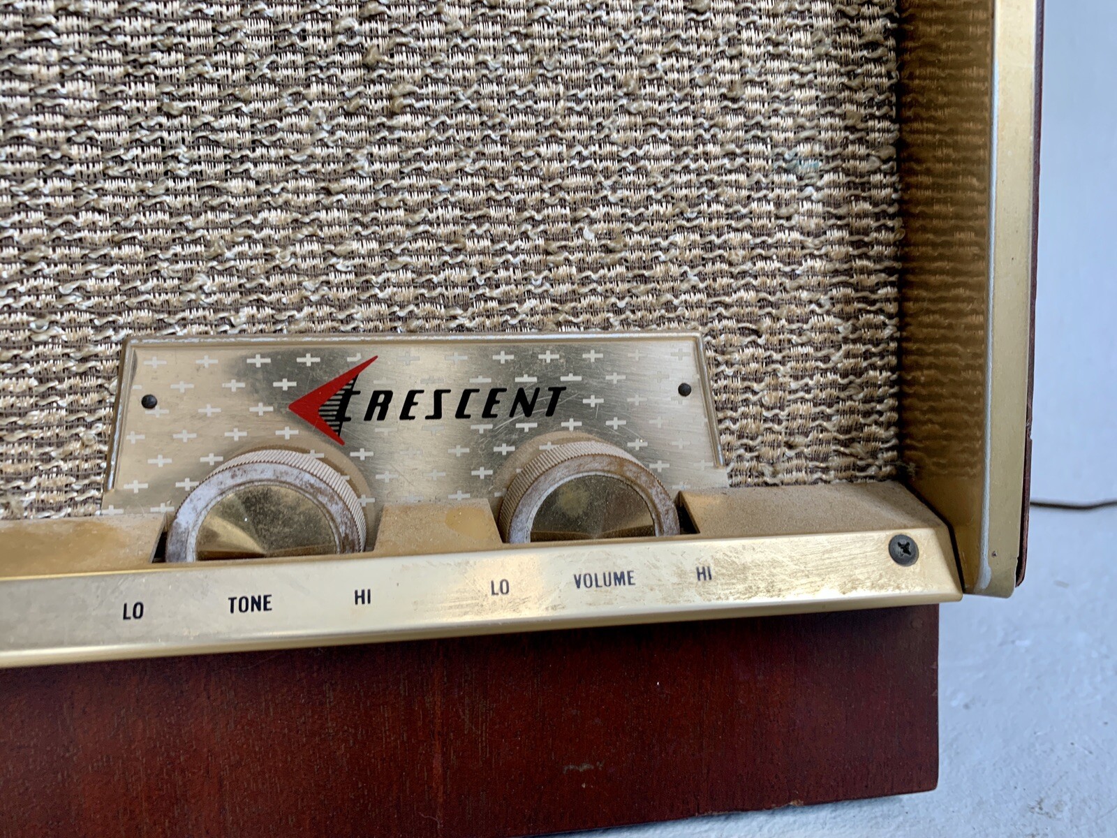 Vintage MidCentury Portable Table Crescent High Fidelity Record Player ...