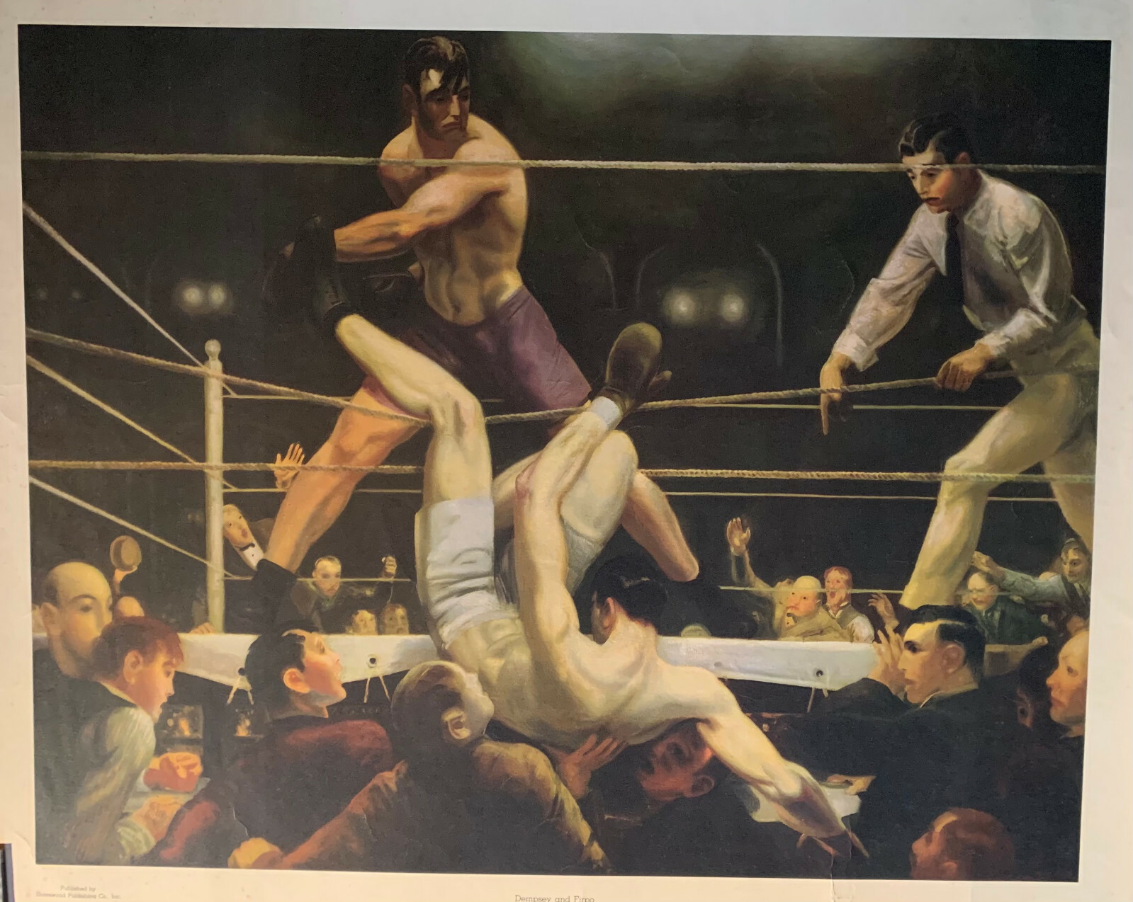 Famous Dempsey/Firpo art print / a Shorewood litho | eBay