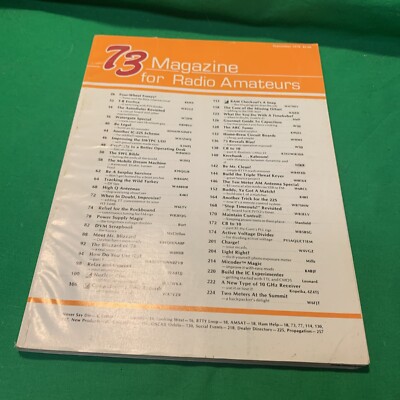 73 Amateur Radio Magazine. September 1978. M2 | eBay