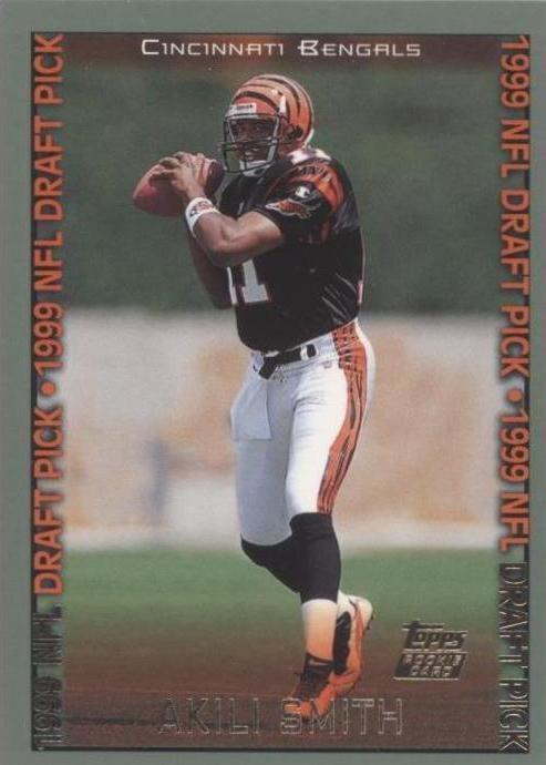 1999 Topps - 1999 NFL Draft Pick Akili Smith #338 (RC) for sale online ...
