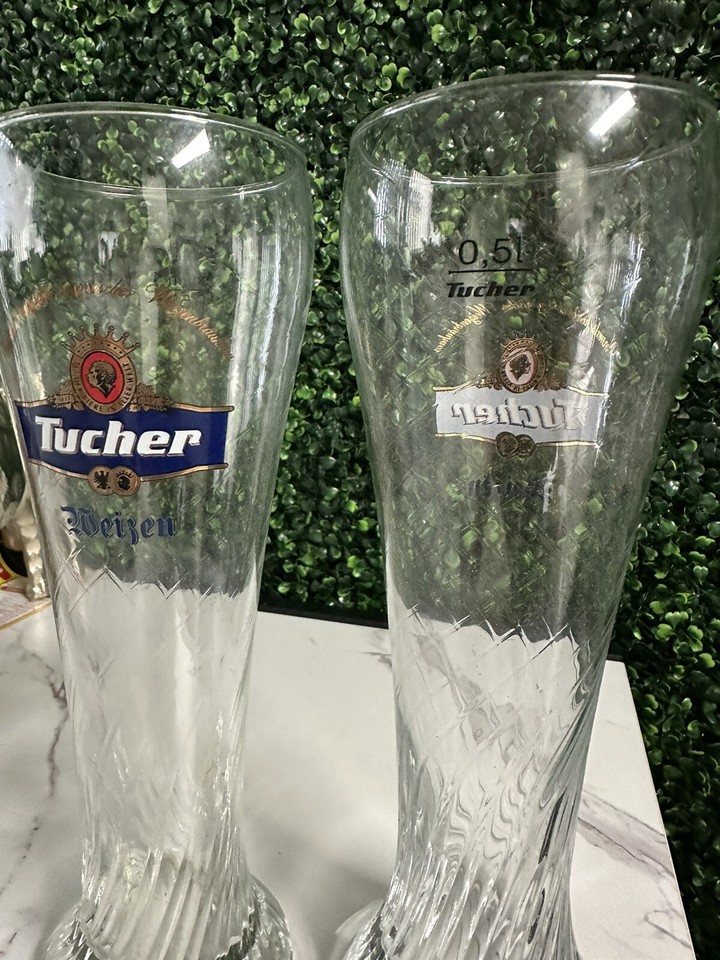 Tucher Bavarian German Beer Glass Set 0.5L | eBay