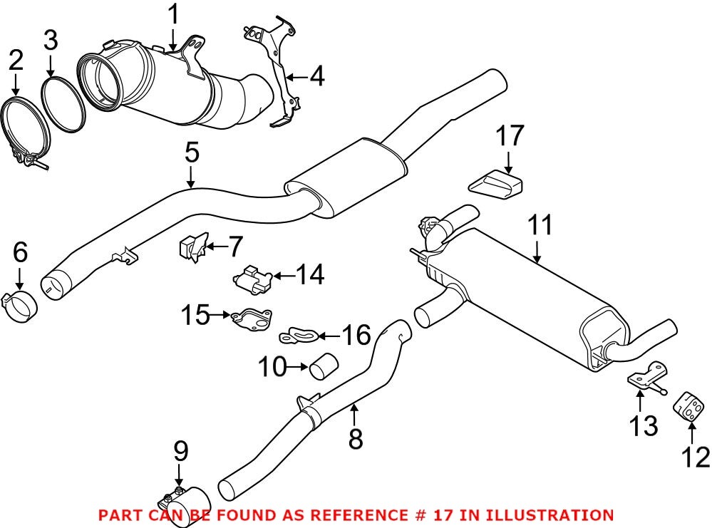 Genuine BMW OEM 18308631958 Tailpipe Trim Chrome Left for sale online ...