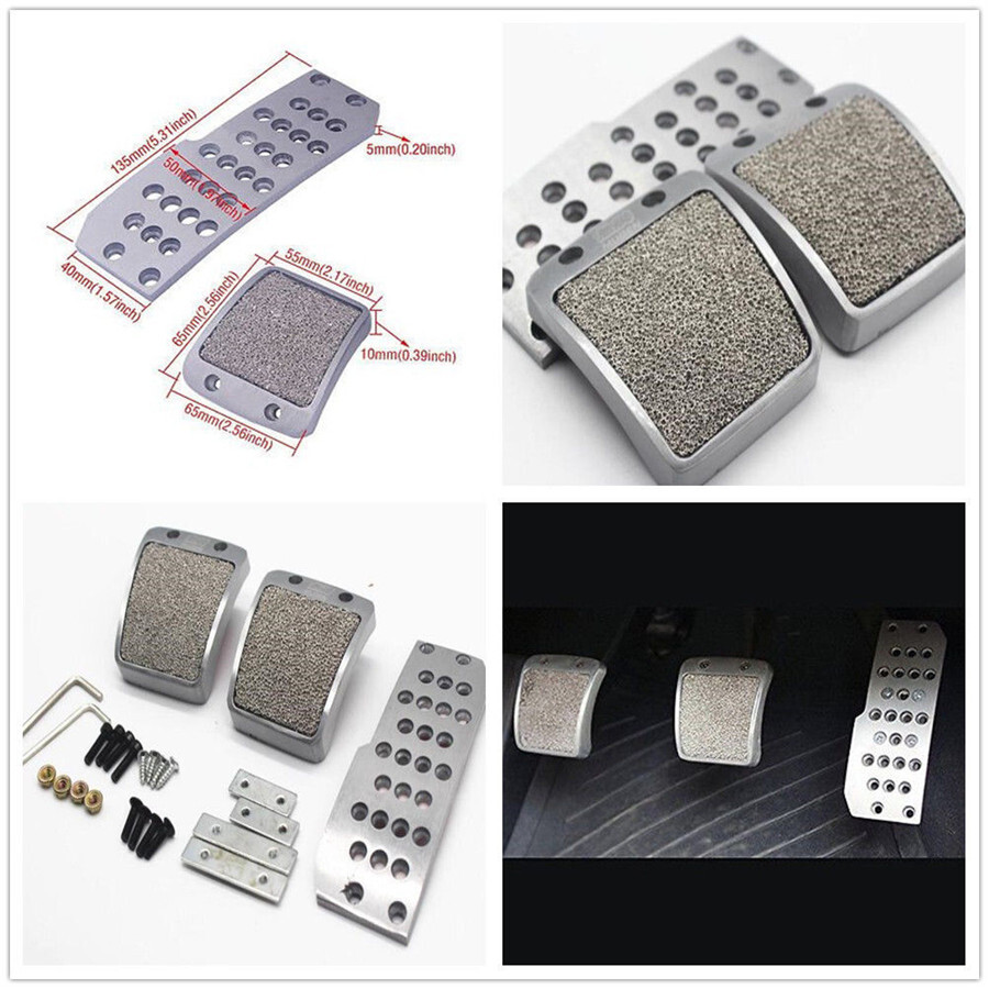 3PCS Car Non-Slip Pedals For Honda Accord S2000 Civic Del Sol RSX NSX ...