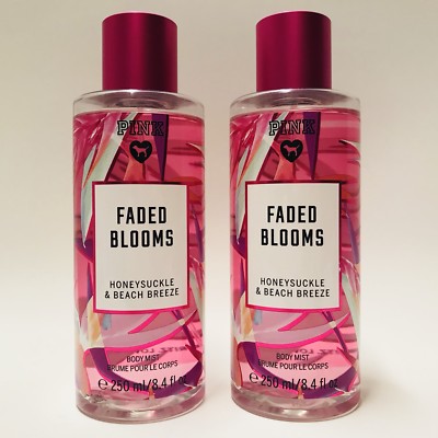 2 Victoria's Secret Pink Faded Blooms Body Mist Spray 8.4 oz ...
