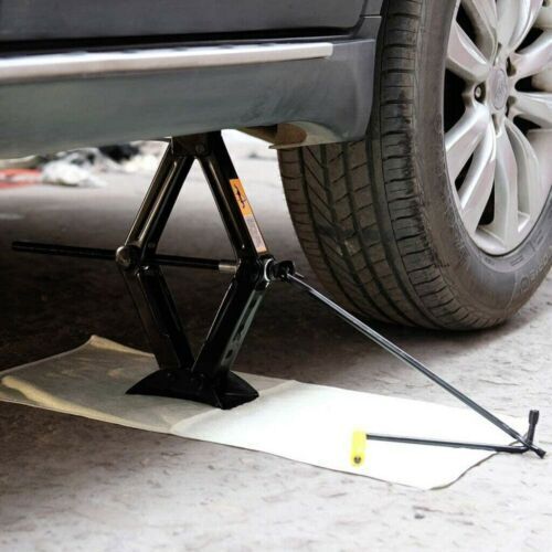 1 Ton Scissor Jack Car Garage Tire Wheel Lug Handle Crank Tool Tire ...