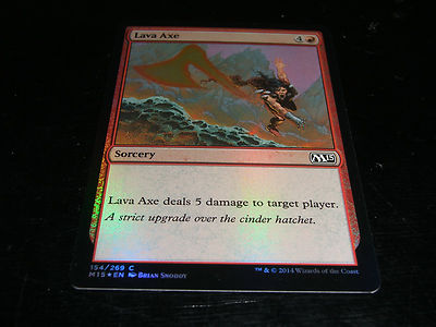 Magic the Gathering: Core Set M2015 - Lava Axe FOIL Common Card [x1 ...