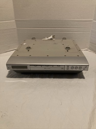 Sony ICF-CDK70 Under Cabinet Kitchen 3 CD Player Clock Radio No Remote ...