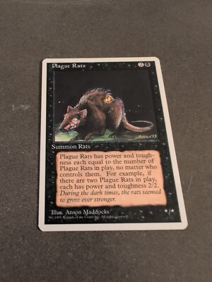 Magic the Gathering MTG Plague Rats (154) Fourth Edition NM | eBay