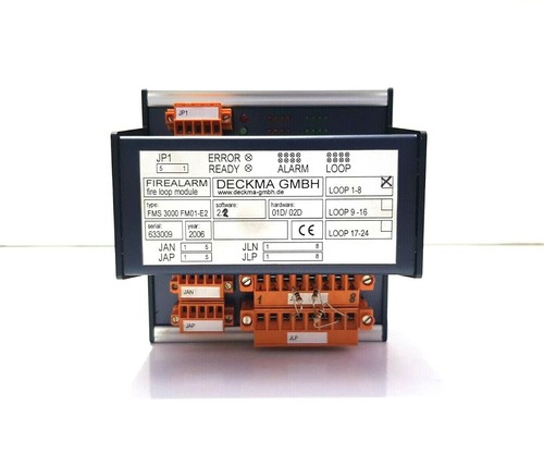 DECKMA FMS 3000 FM01-E2 FIRE ALARM FIRE LOOP MODULE FM01E2 / FAST SHIP ...