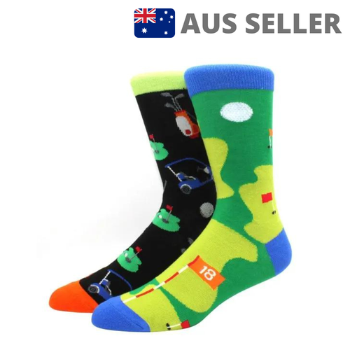 Unisex Golf Golfer Bag Hole in One Funny Novelty Funky Socks Christmas ...