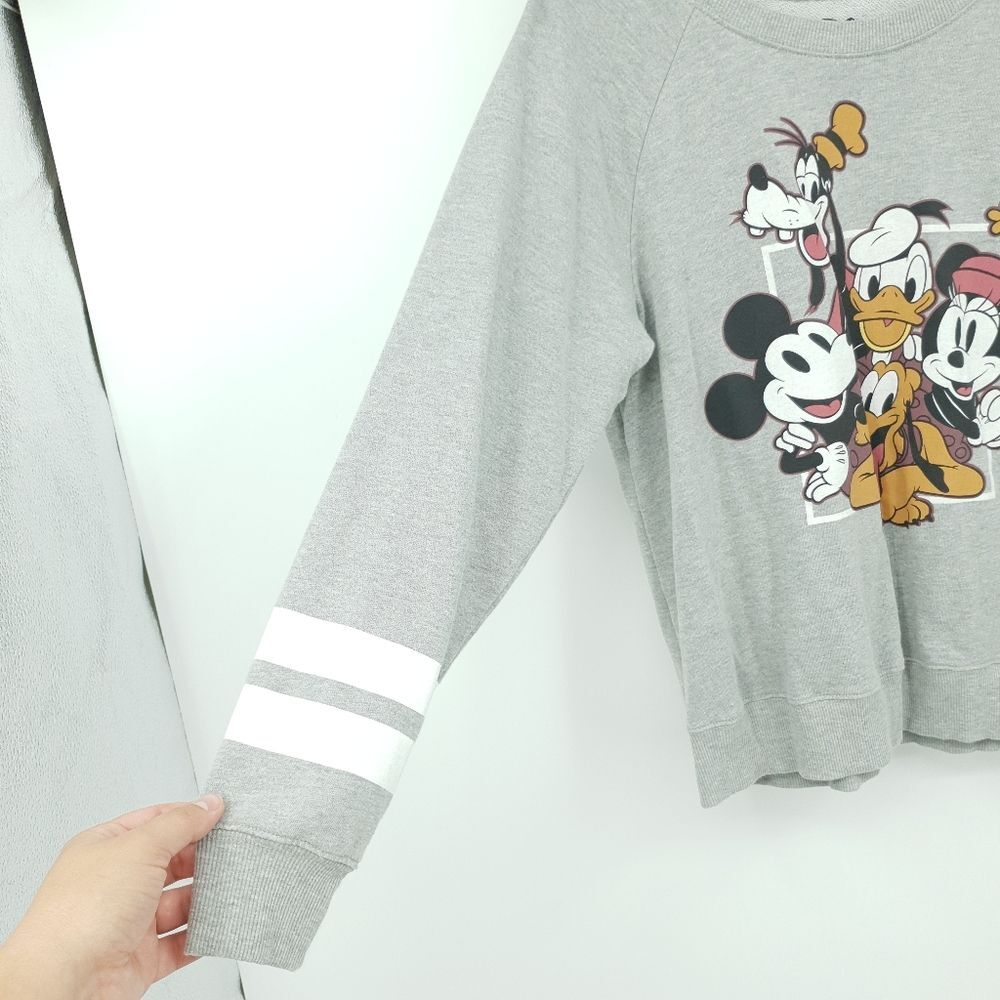 Disney Mickey Minnie Pluto Donald Duck Goofy Grey Swe… - Gem