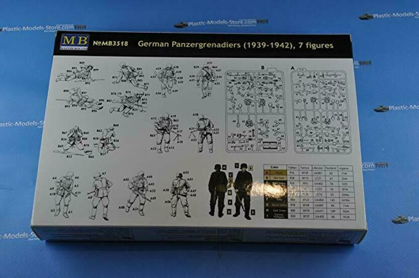 Master Box 3518 German Panzergrenadiers 1939-1942 WWII 1/35 scale model ...