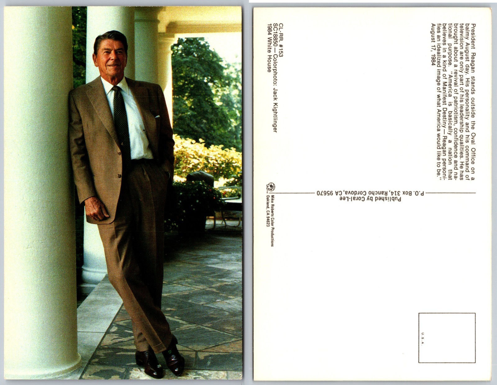 Ronald Reagan Portrait Postcard | eBay
