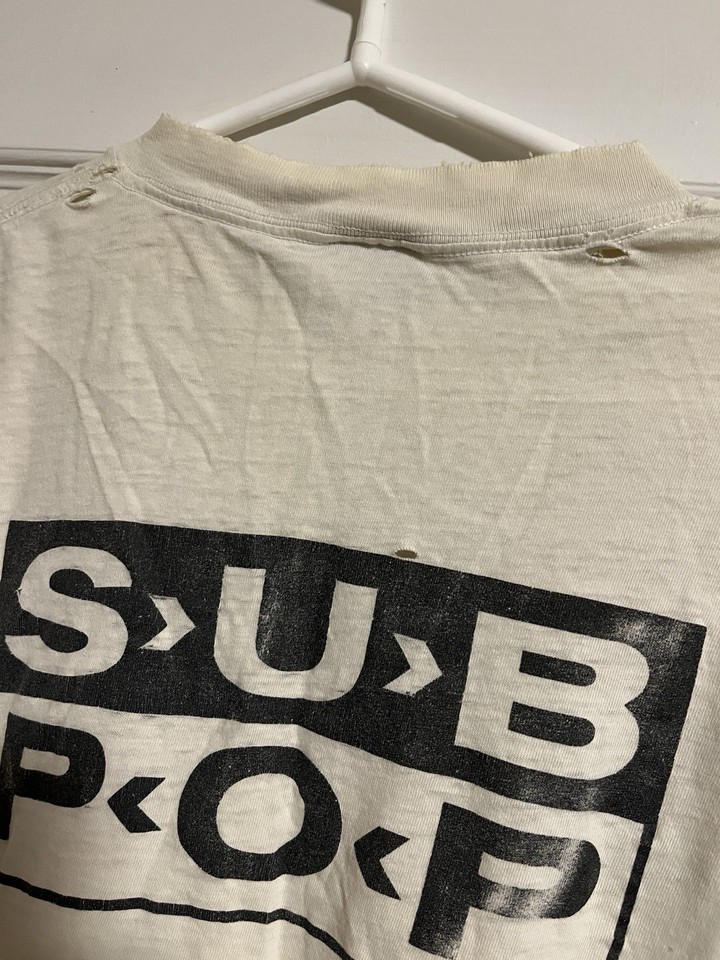 Vintage 1990s Loser Sub Pop Records T-Shirt White XL Grunge | eBay