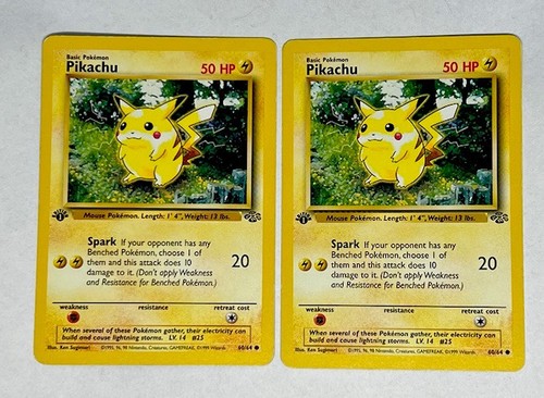 2x Pikachu 1st Edition 60/64 Pokemon Jungle | eBay
