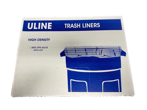 (500/Carton) ULINE Economy Coreless HD 20-30 Gallon Clear Trash Liners ...
