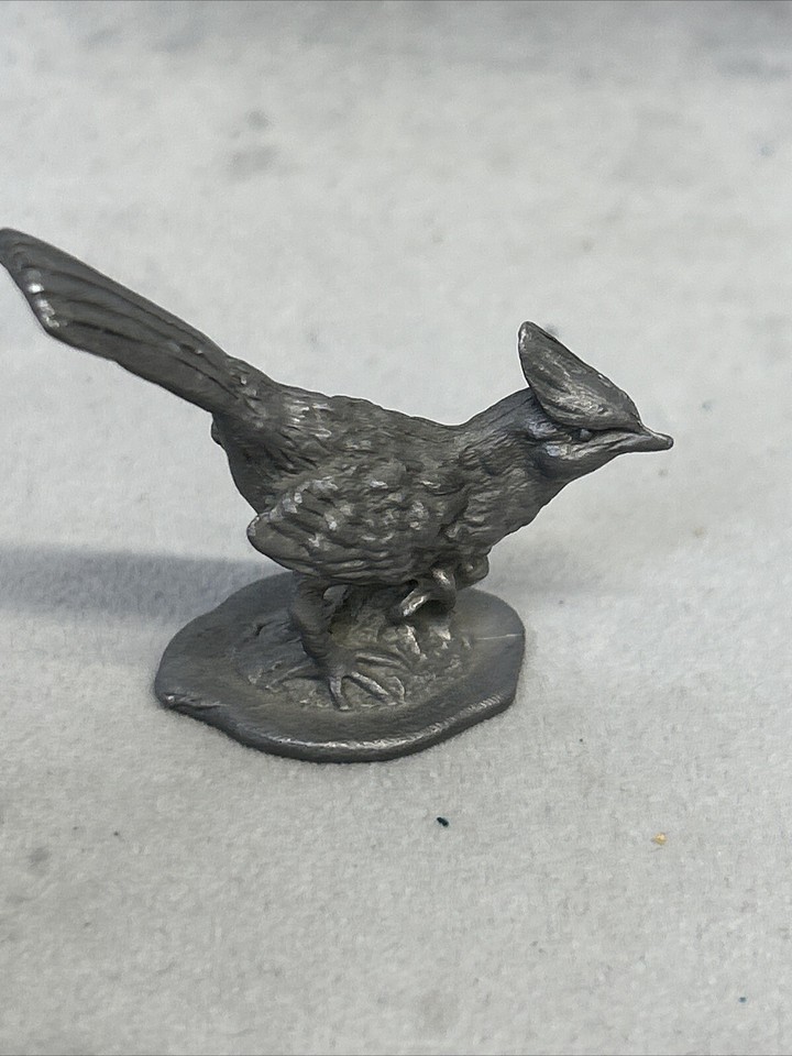 Vintage Morrey Pewter Cardinal Bird Miniature Figurine #498 Small ...