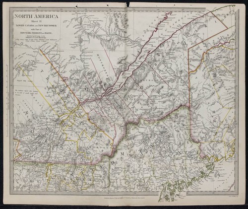 1832 - Canada & États-Unis, Nouveau-Brunswick, New York... - Map | eBay