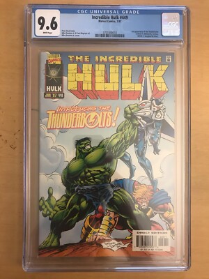 Incredible Hulk #449 CGC 9.6 White pages 1997 Marvel 1st Thunderbolts ...