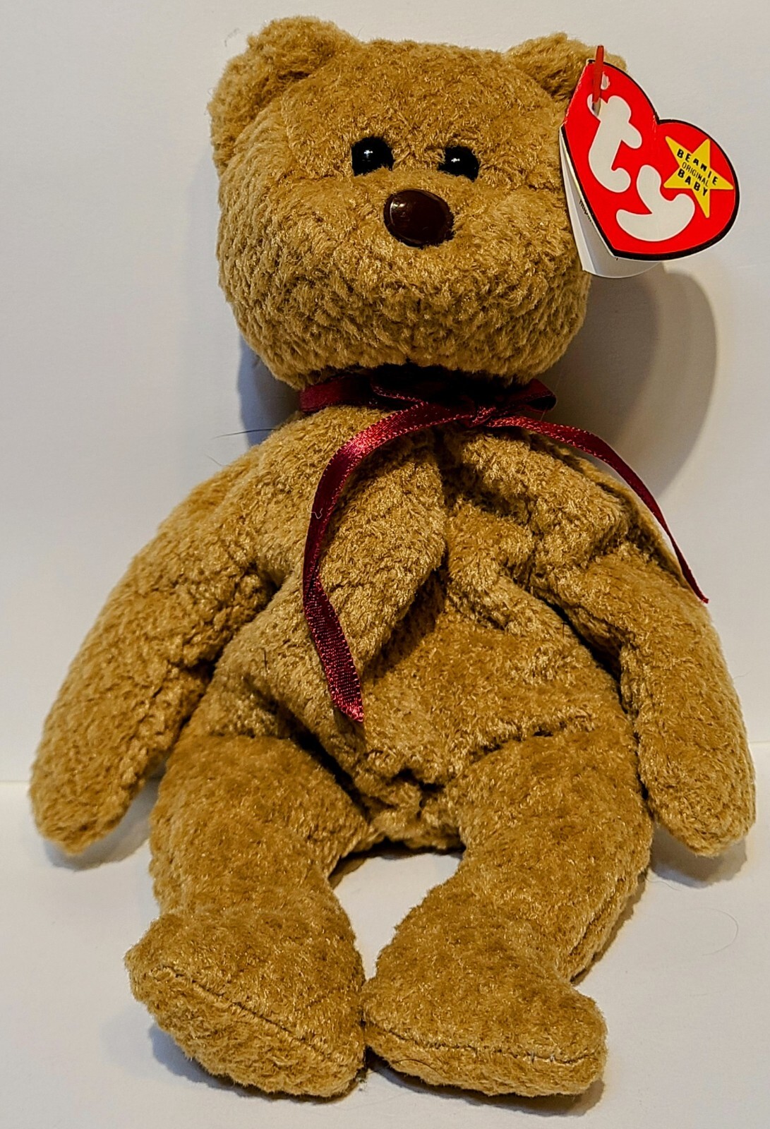 Curly The Bear TY Original Beanie Baby RETIRED With Errors 1993/1996 ...