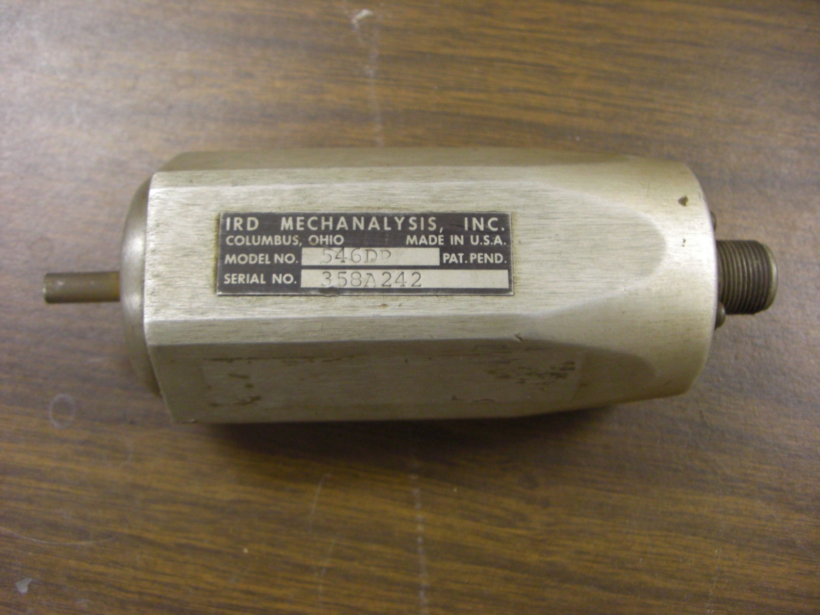 IRD 546DP VIBRATION SENSOR | eBay