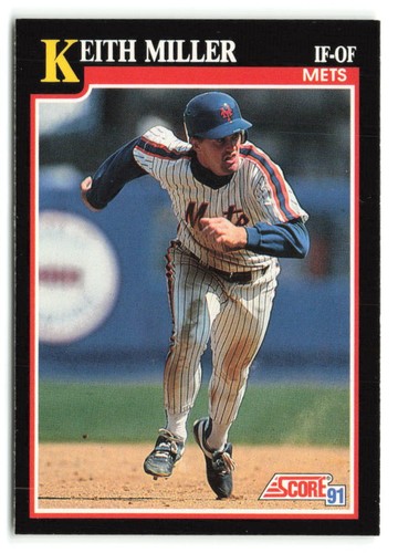 1991 Score Keith Miller #318 New York Mets BASEBALL Card | eBay