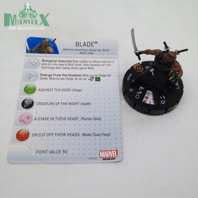 Heroclix Monthly OP Kit Blade #M15-012 Limited Edition figure w/card ...