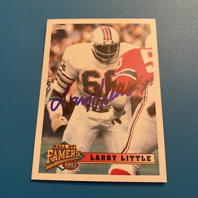 Larry Little Autograph Card | eBay