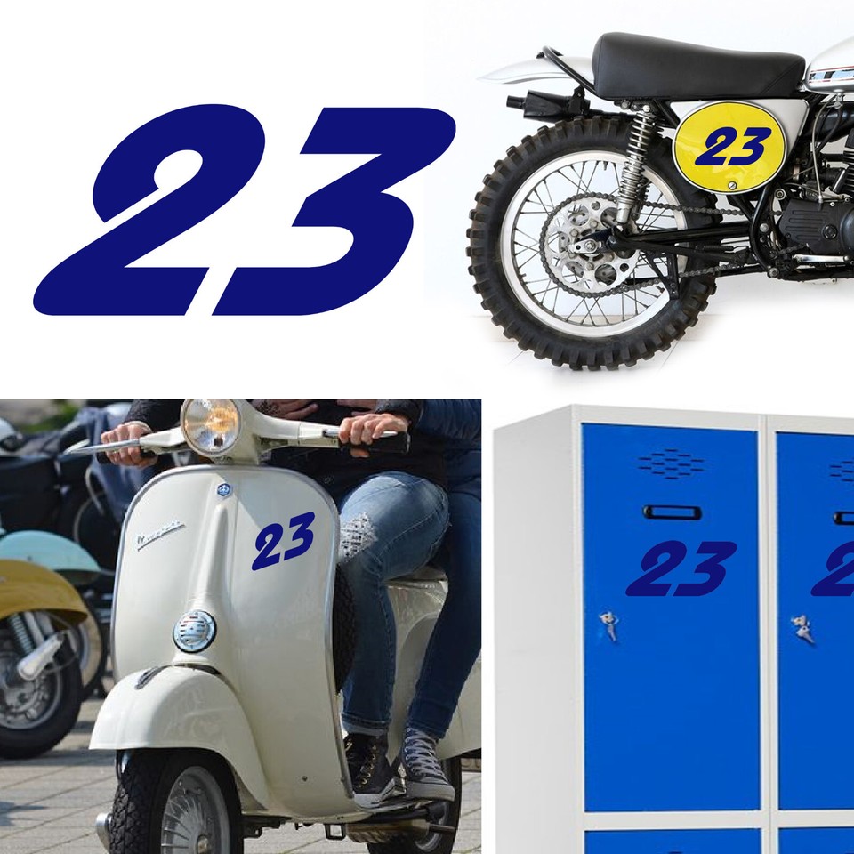 Number 23 v2 Racing Sticker/Vinyl | eBay