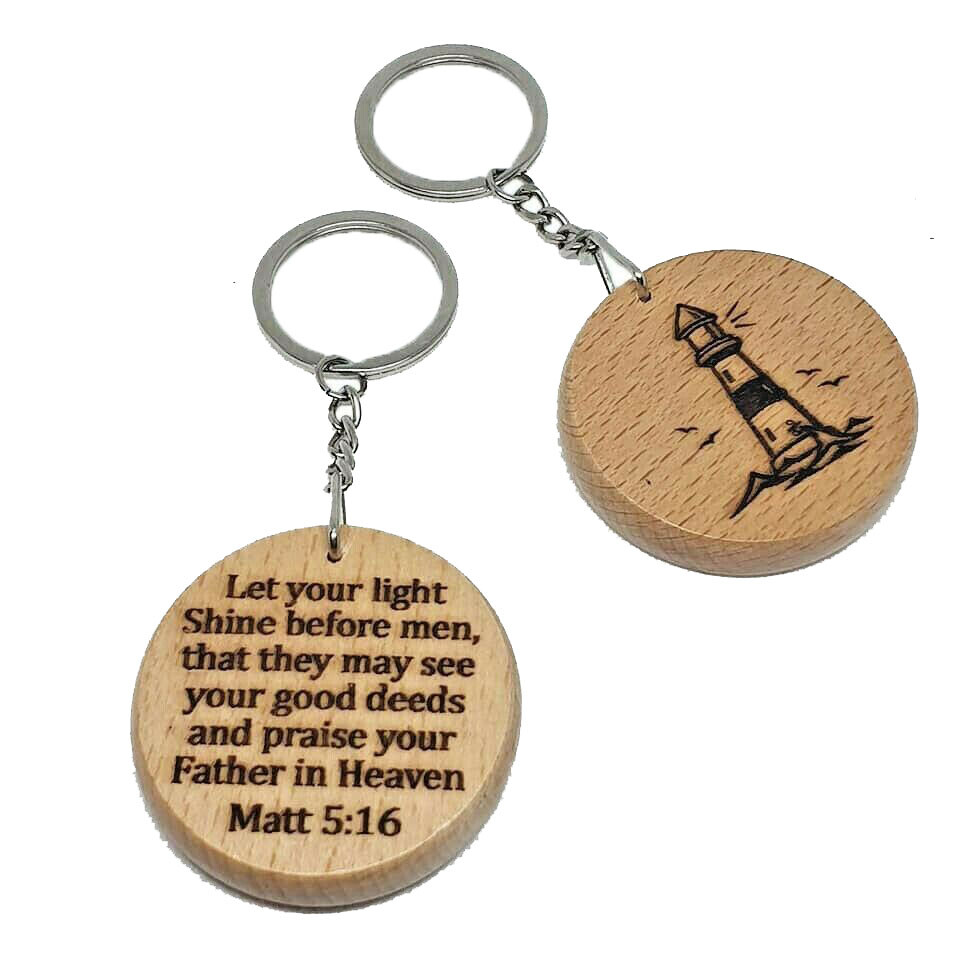 CHRISTIAN SCRIPTURE BIBLE VERSE KEYRING KEYCHAIN CHRISTMAS GIFT ...