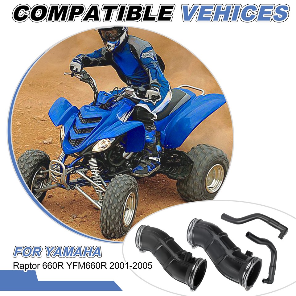 Air Box Intake Tube w/Elbow PIPE For Yamaha Raptor YFM 660R 2001-2005 ...