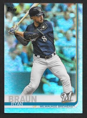 RYAN BRAUN 2019 Topps Series 2 RAINBOW FOIL - MILWAUKEE BREWERS - #614 ...