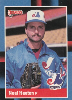 FREE SHIPPING-MINT-1988 Donruss Montreal Expos Baseball Card #134 Neal ...