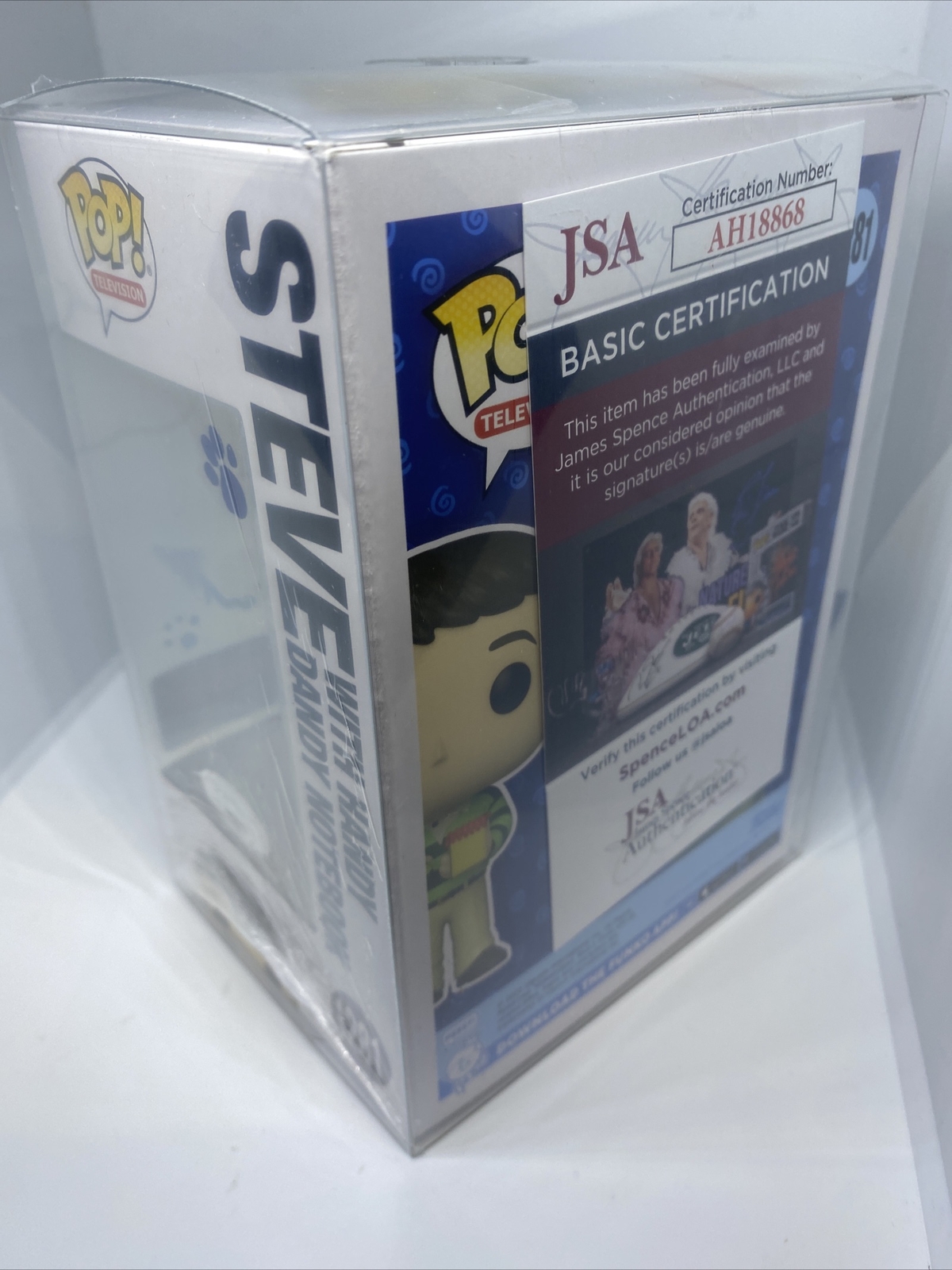 Steve Burns Funko Pop Autographed Television Blue's Clues 1281 w/Seen ...