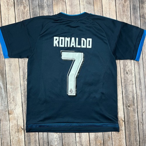 Real Madrid Ronaldo #7 Adidas 2015 / 2016 Third Jersey Small Blue Mens ...