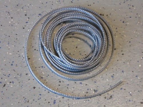 CHROME CABLE WRAP TRIM COVERING large size for BATTERY CABLES, OIL AND ...