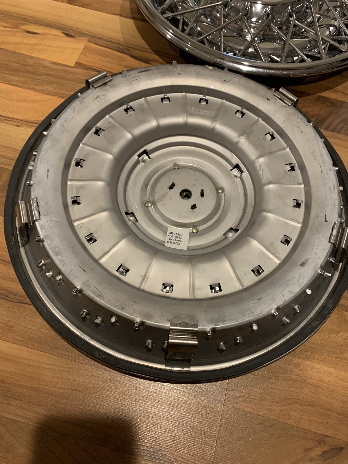 READ “LIKE NOS” 1986-92 Cadillac Brougham 15" wire spoke hubcaps wheel ...