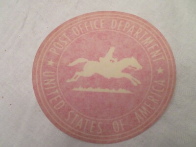 3- Vintage US Mail Post Office Pony Express Letter Sign Window 6 ...